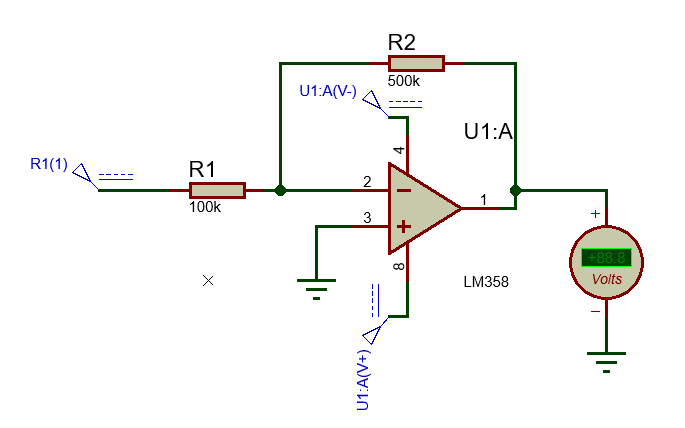 Amplificador Operacional: Amplificador Inversor. -SENSORICX