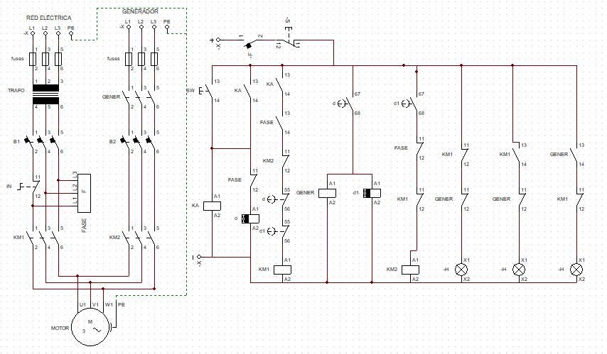 SISTEMA DE TRANSFERENCIA AUTOMÁTICA: CIRCUITO!! ⚡⚡⚡