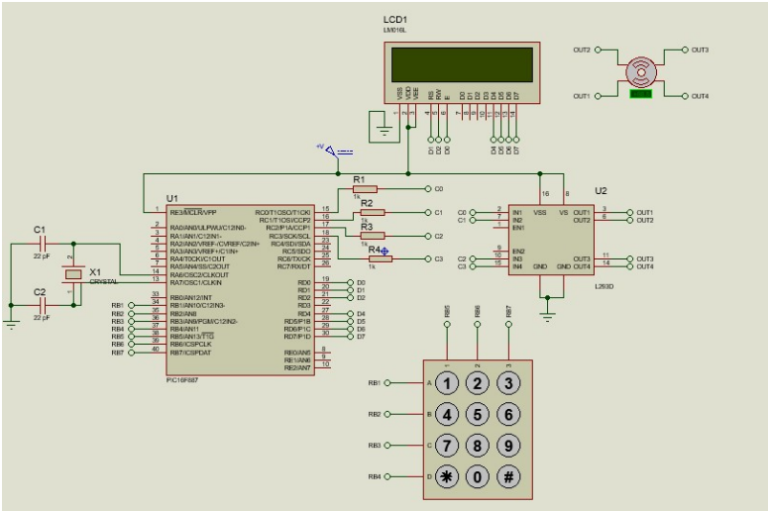 CONTROL DE MOTOR PASO A PASO CON PIC16F877 "PROBADO"