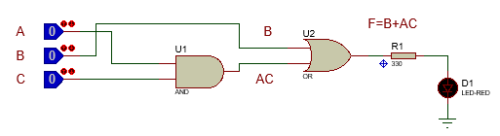 Ejercicio de Álgebra Booleana y simplificación de circuitos